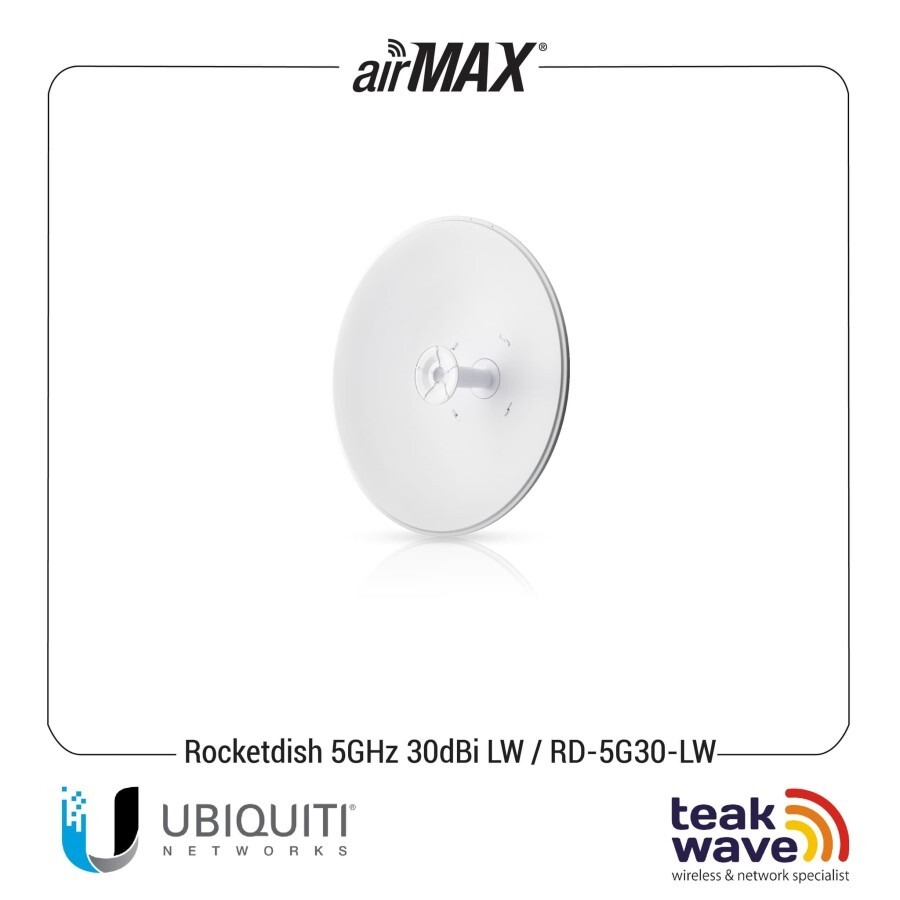 Jual Ubiquiti Rocketdish 5GHz 30dBi LW / RD-5G30-LW - Teakwave