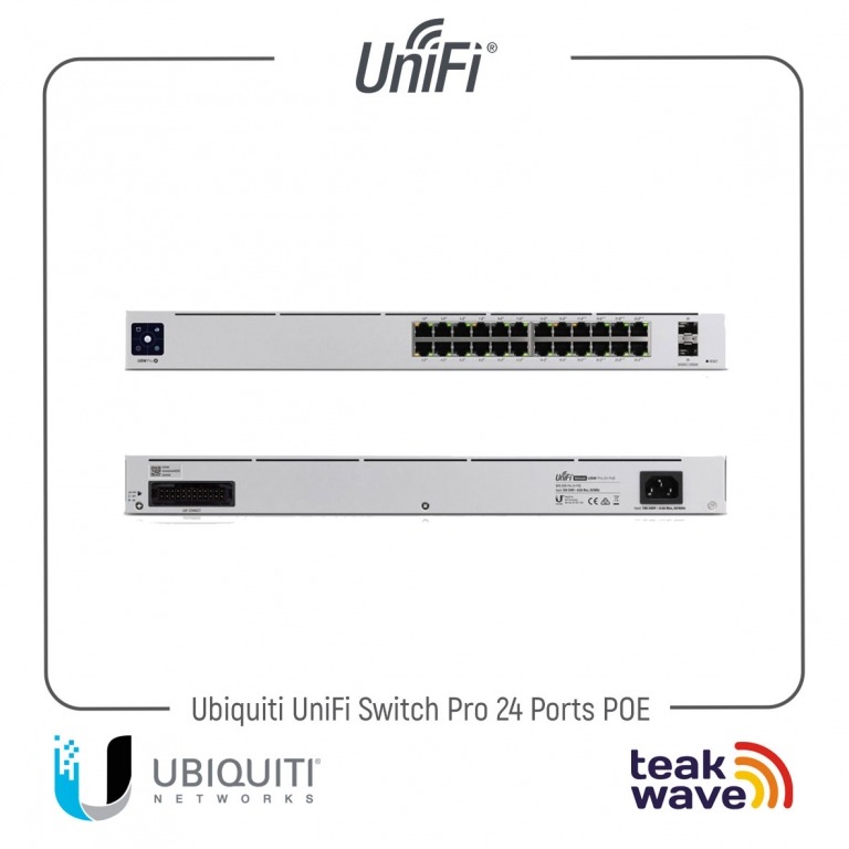 Jual Ubiquiti UniFi Switch Pro 24 Ports POE / USW-Pro-24-POE - Teakwave
