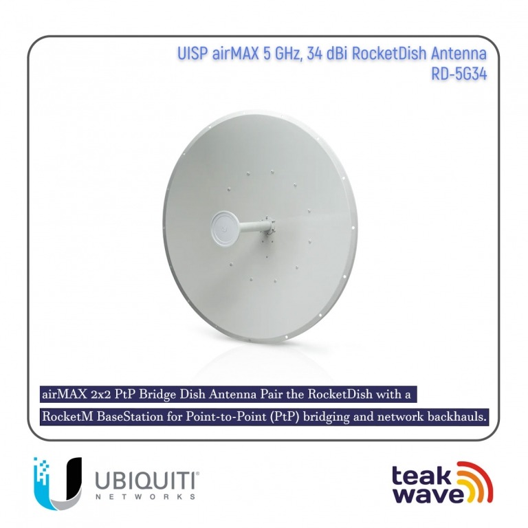 Jual Ubiquiti RD-5G34 - 5GHz 34dBi Ubiquiti Networks Indonesia