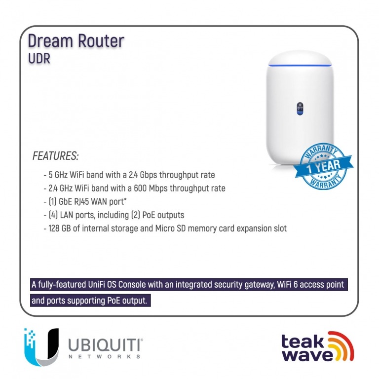 Jual Ubiquiti UniFi Dream Router / UDR - Dual Band UniFi Router